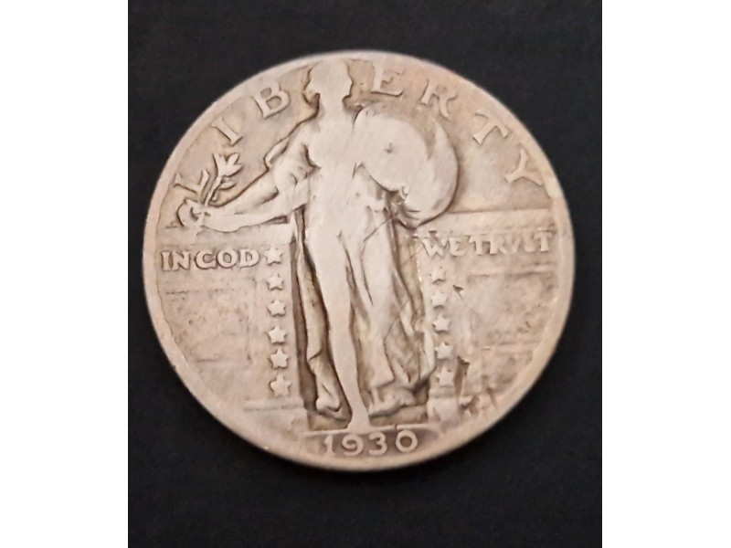 ¼ Dollar 1930 Standing Liberty Quarter AG .900