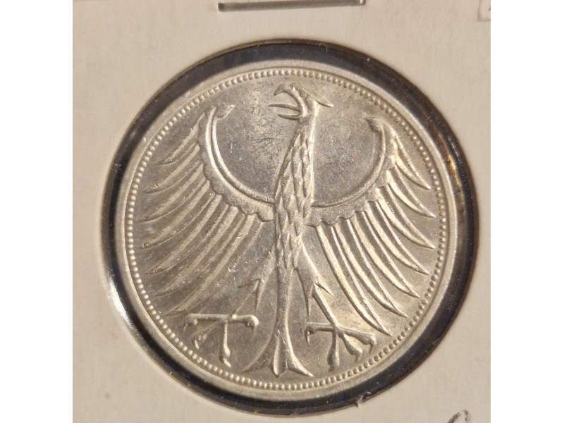 5 Deutsche Mark 1970 F