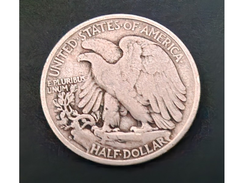 ½ Dollar Walking Liberty Half Dollar 1942 S Srebro .900