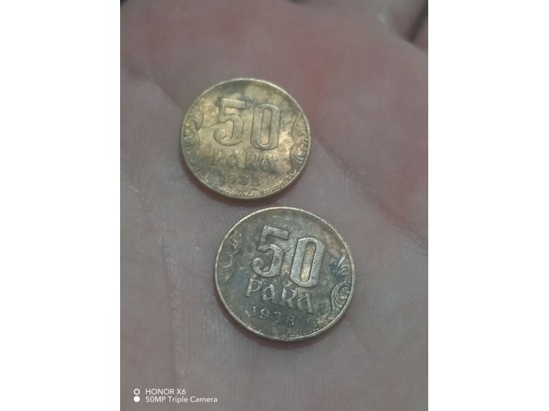 50 para 1938 2 komada