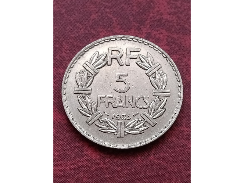 5 Franaka 1933 - Francuska