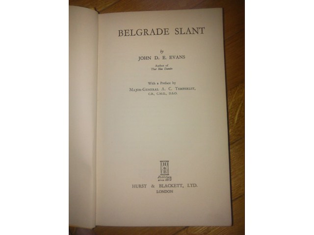 Glediste Beograda - Evans - 1937-Belgrade slant