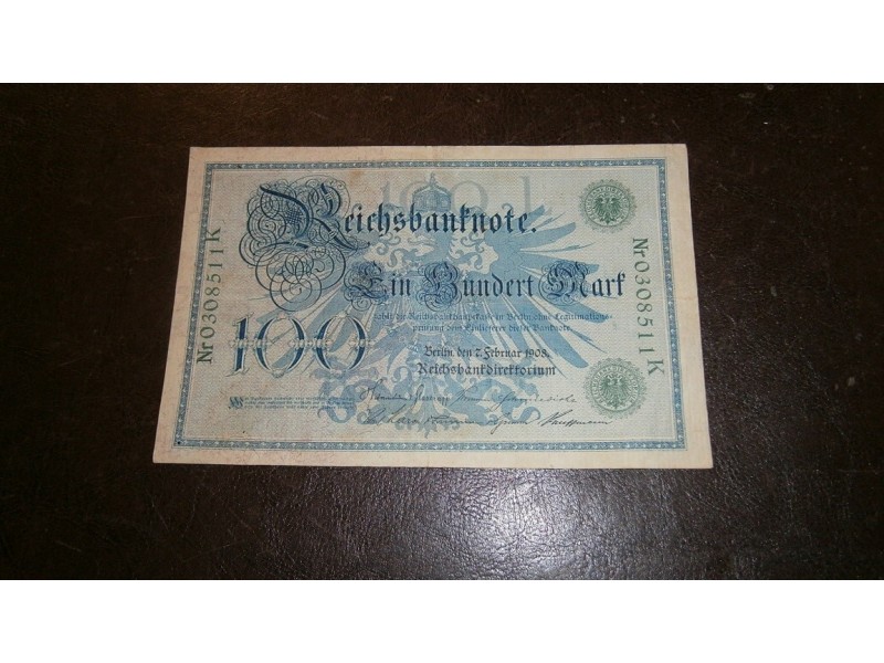 GERMANY 100 MARK 1908