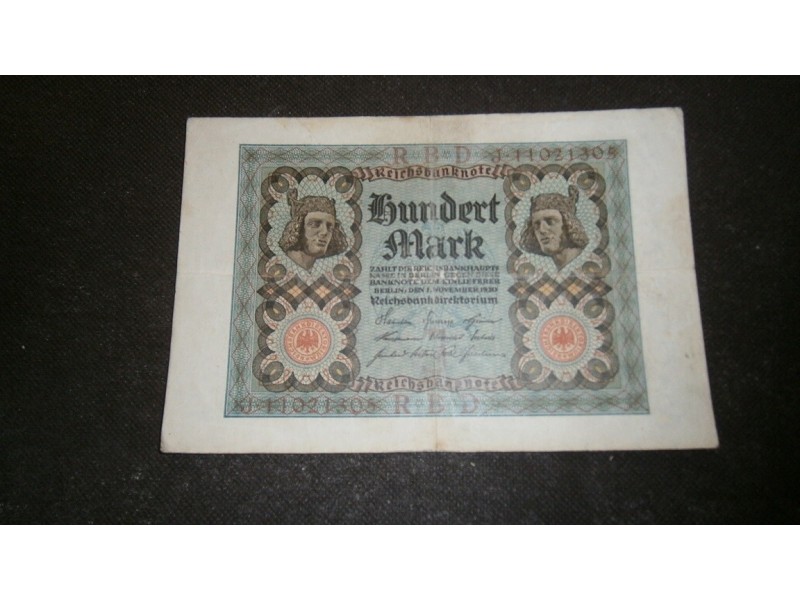 GERMANY 100 MARK 1920