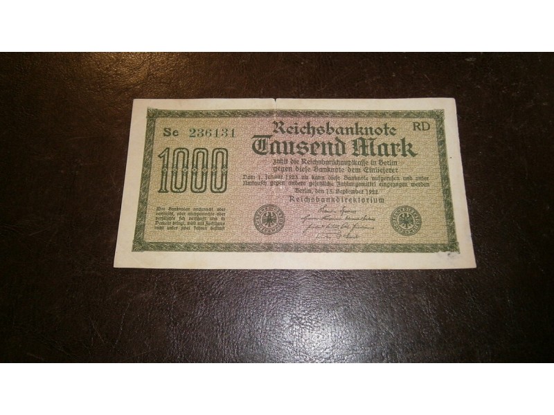 GERMANY 1000 MARK 1922