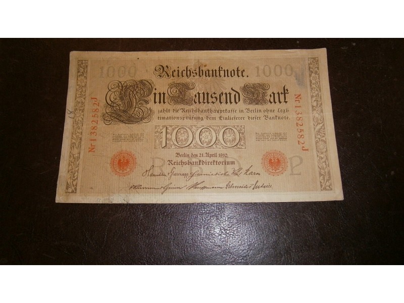 GERMANY 1000 MARK 1910