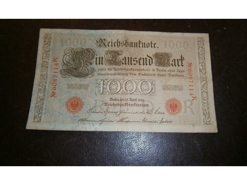 GERMANY 1000 MARK 1910