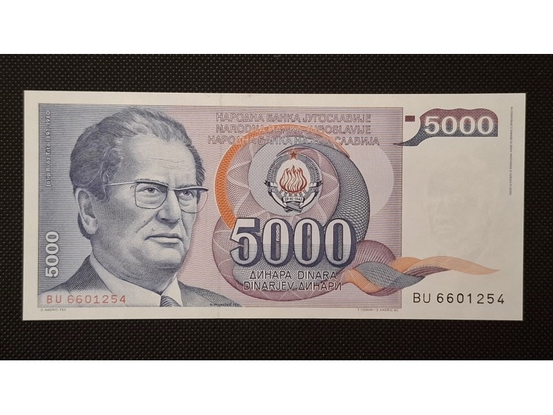 5.000 dinara 1985. UNC