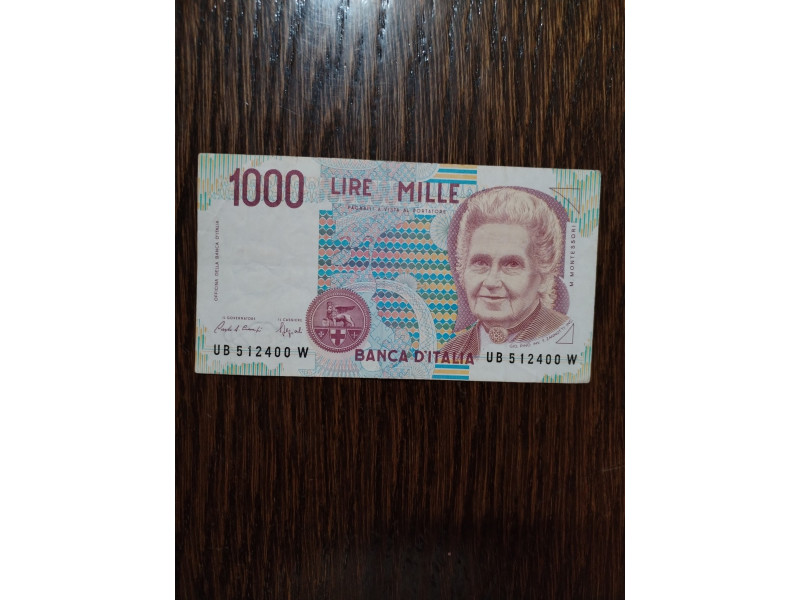 Italija 1000 lira 1990