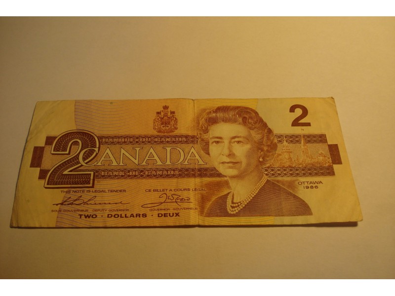 CANADA - 2 DOLARA - 1986