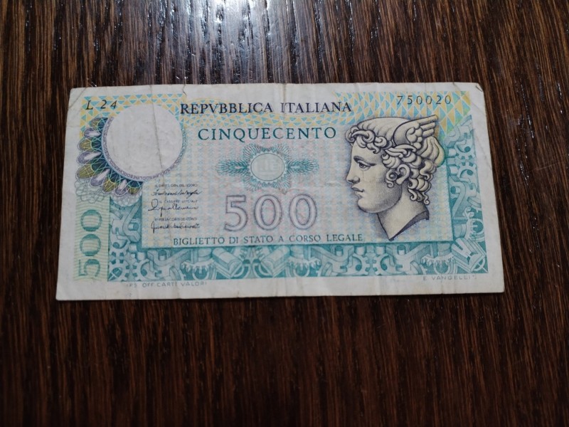 Italija 500 lira 1976