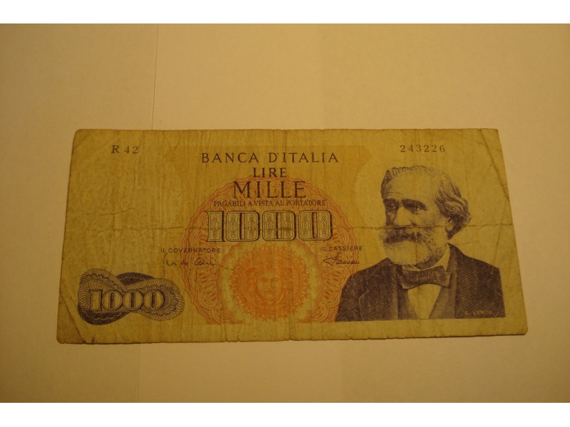 ITALIJA - 1000 LIRA - 1967