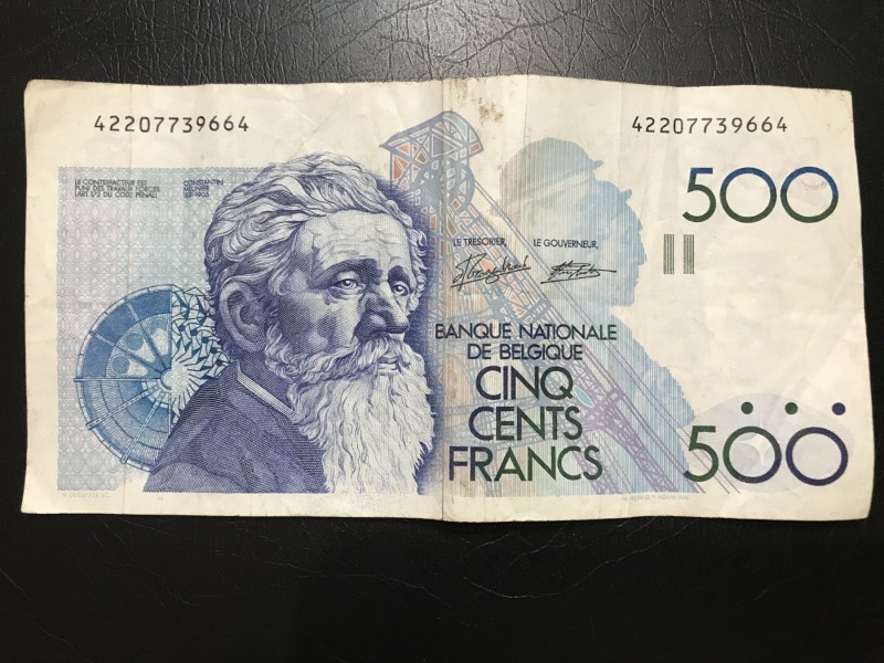 BELGIJA 500 FRANAKA.