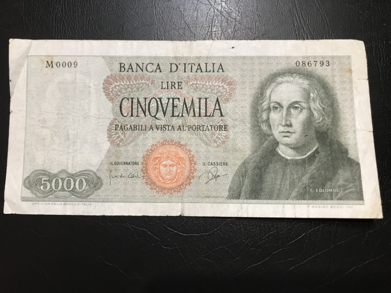 ITALIJA 5000 LIRA.1964.