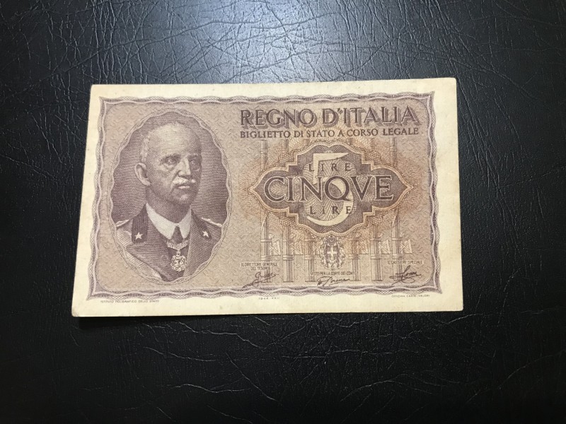 ITALIJA 5 LIRA.1944.