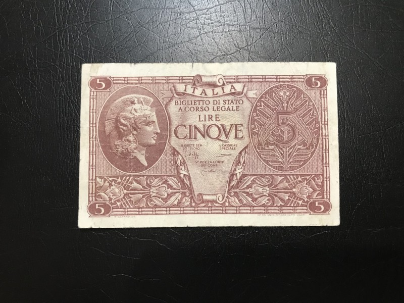 ITALIJA 5 LIRA.