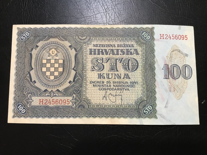 HRVATSKA 100 KUNA.1941.