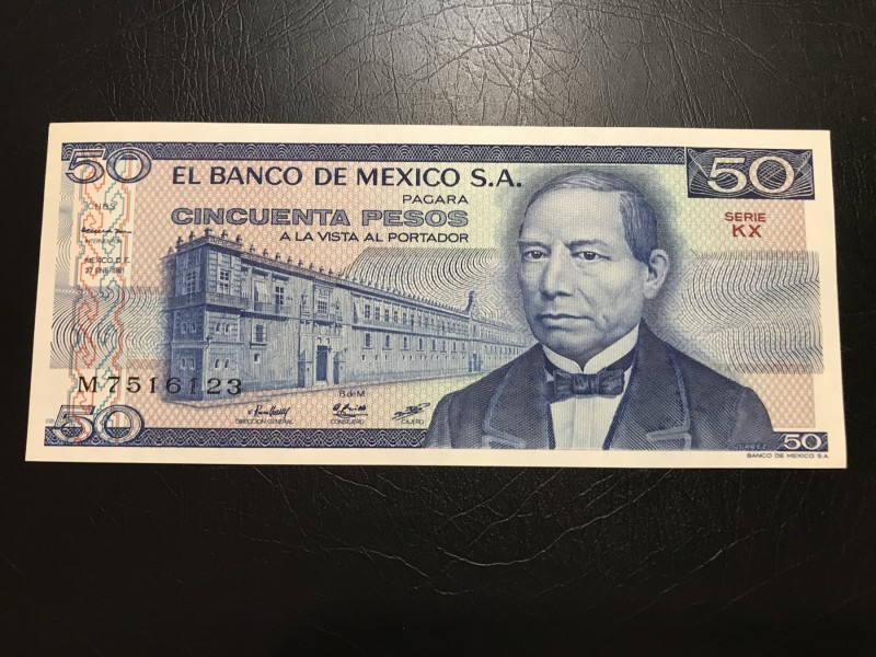 MEXICO 50 PEZOSA.1981.UNC.