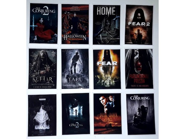 Horor filmovi - Slicice (Foto)7 x 5 cm - 24 kom -Lot 13