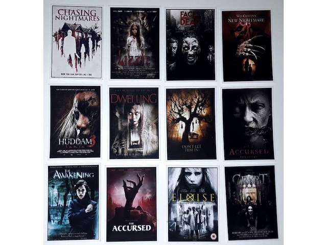 Horor filmovi - Slicice (Foto)7 x 5 cm - 24 kom - Lot 5