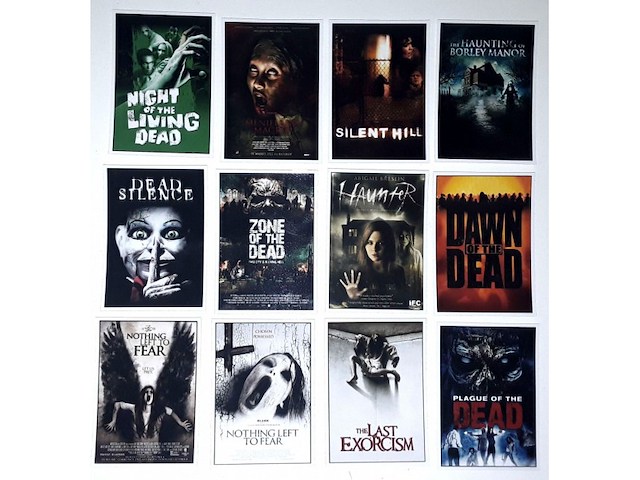 Horor filmovi - Slicice (Foto)7 x 5 cm - 24 kom - Lot 1