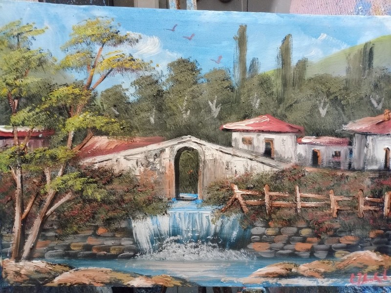 Most ljubavi 70x50cm ulje na platnu