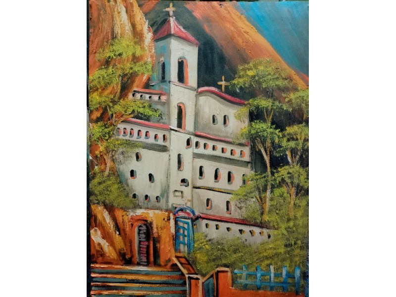 Ostrog 70x50cm ulje na platnu