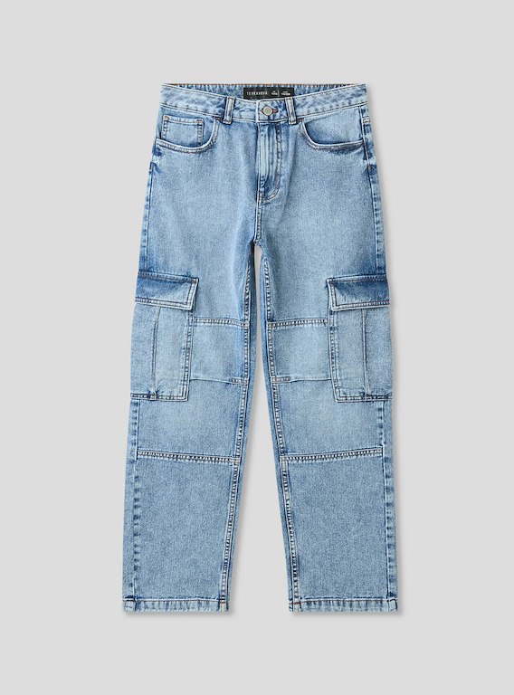 Jeans cargo Var srednjeplavi teksas