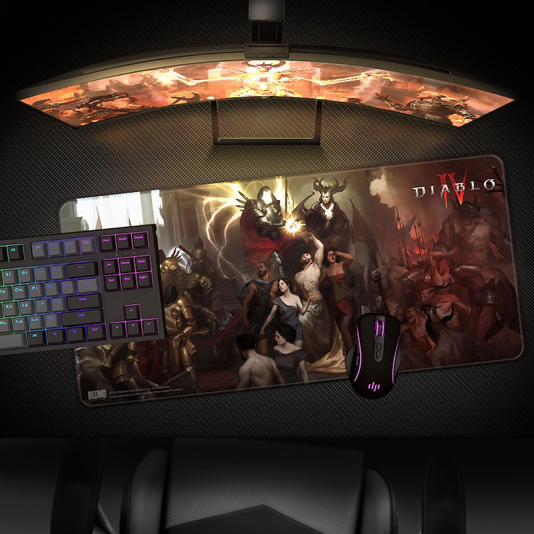 Diablo IV - Inarius And Lilith XL Mousepad