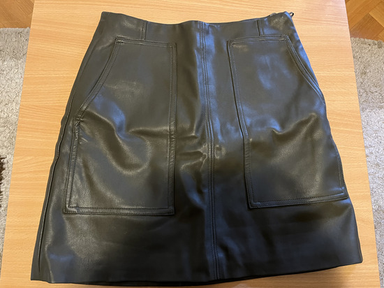 H&M faux leather skirt