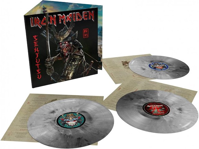 Iron Maiden - Senjutsu 3 x Silver &; Black Marble Vinyl