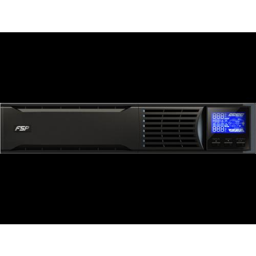FSP UPS CH-1101RS / Champ 1K RM (PPF9001404), 1000VA/900W, Online, IEC*6, CE, W/CSB 12V9AH*2, W/USB port & cable, LCD, Intel. SLot, Rack STD