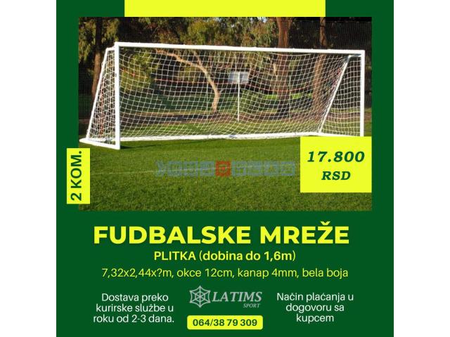 Mreze za fudbalske golove - plitka (par)