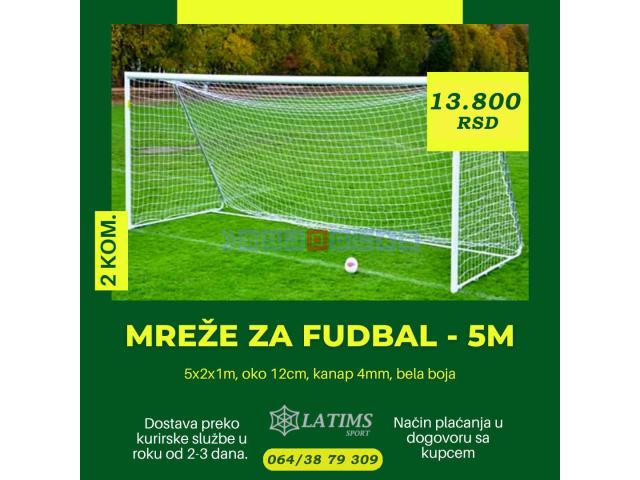 Mreže za golove 5x2m (par)