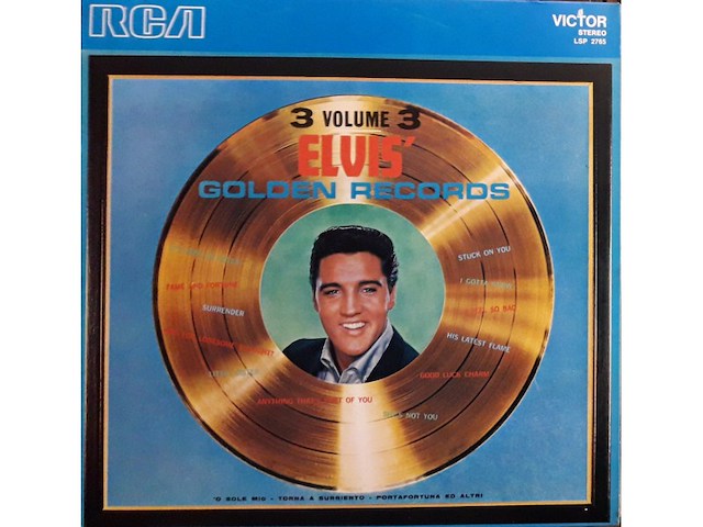 LP*: ELVIS PRESLEY - ELVIS` GOLDEN RECORDS (ITALY) MINT