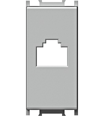 Adapter za keystone RJ11/RJ45, 1M, srebrni