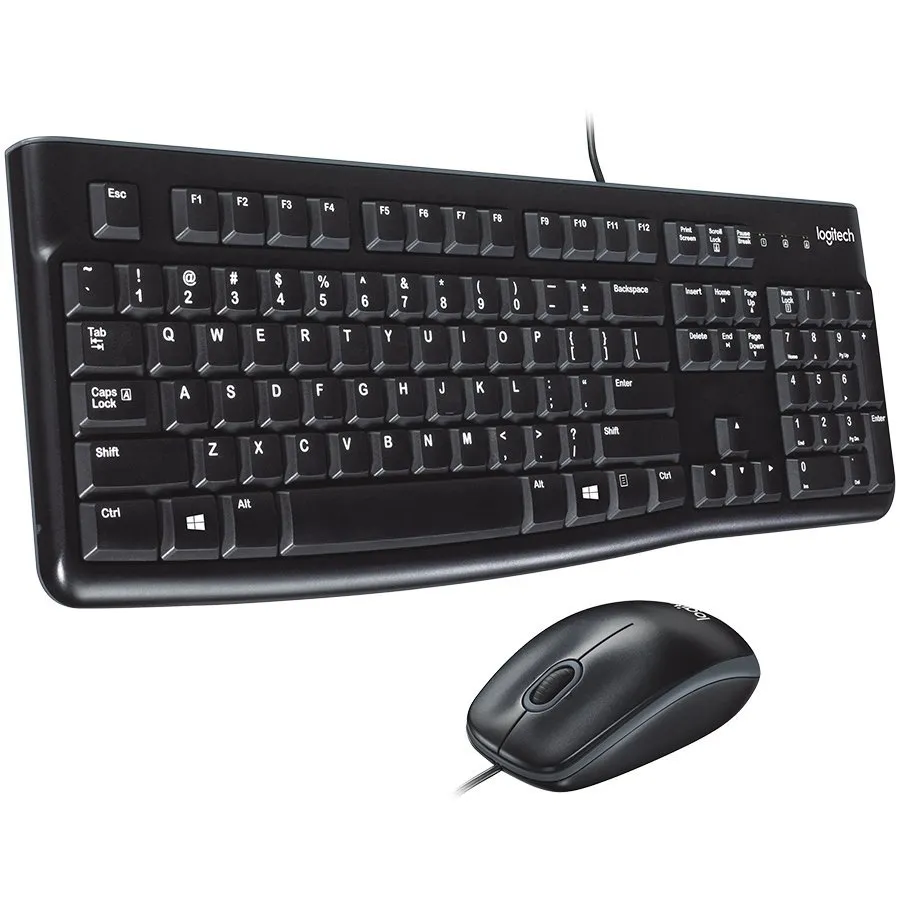 LOGITECH MK120 Corded Combo - BLACK - USB - HRV-SLV-SRB