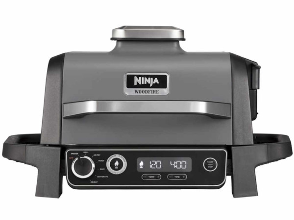 Ninja Gril OG701EU Woodfire Electric Outdoor BBQ Grill & Smoker 2400W crna