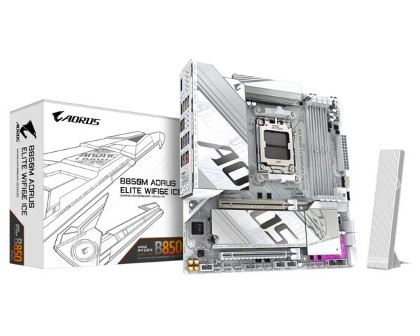 GIGABYTE B850M AORUS ELITE WIFI6E ICE rev. 1.0 matična ploča