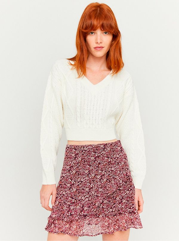 FLOWERED WINE SKIRT TALLY WEIJL - WOMEN