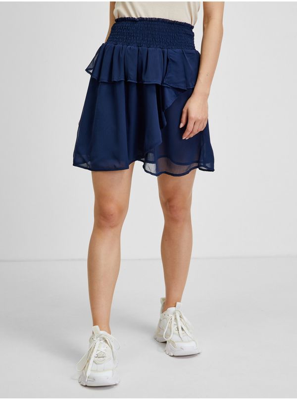 DARK BLUE SKIRT WITH FRILLS PEPE JEANS LANA 2 - LADIES