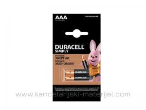 DURACELL alkalna baterija AAA (LR03) 2 komada