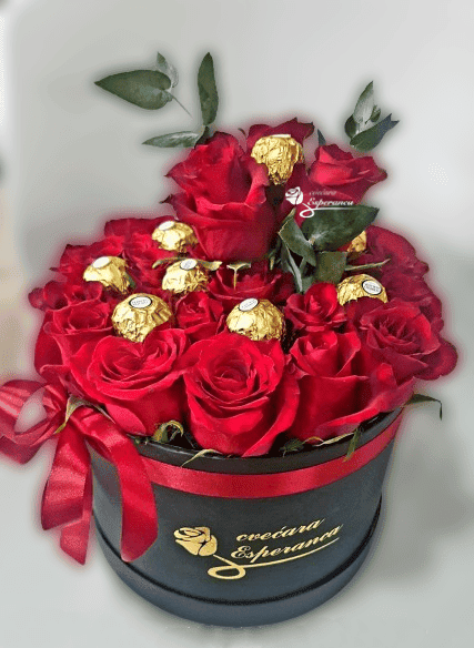 BOX OF FLOWERS-Flower box – cveće i praline