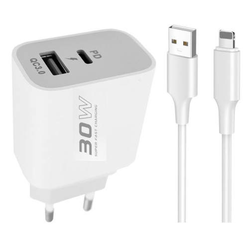 KONFULON C89Q BRZI KUĆNI PUNJAČ 30W PD+USB +USB TYPE C