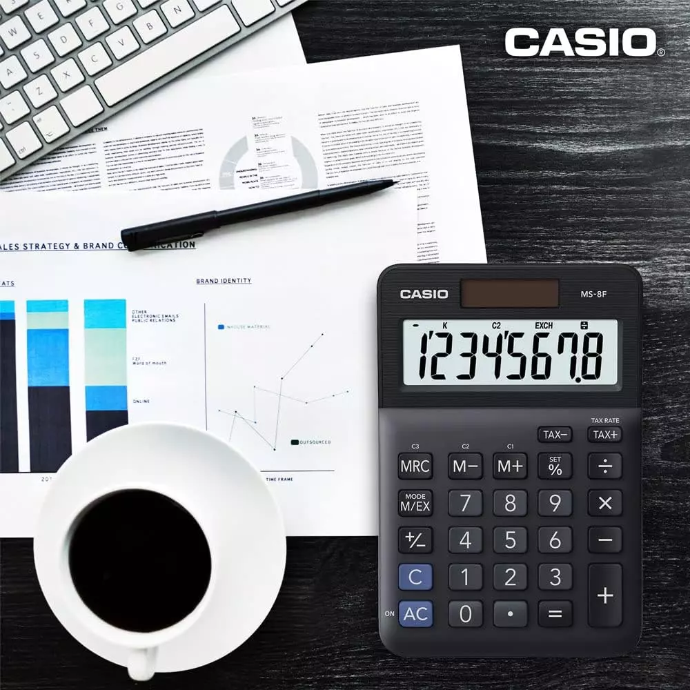 CASIO stoni kalkulator 8 mesta MS 8F