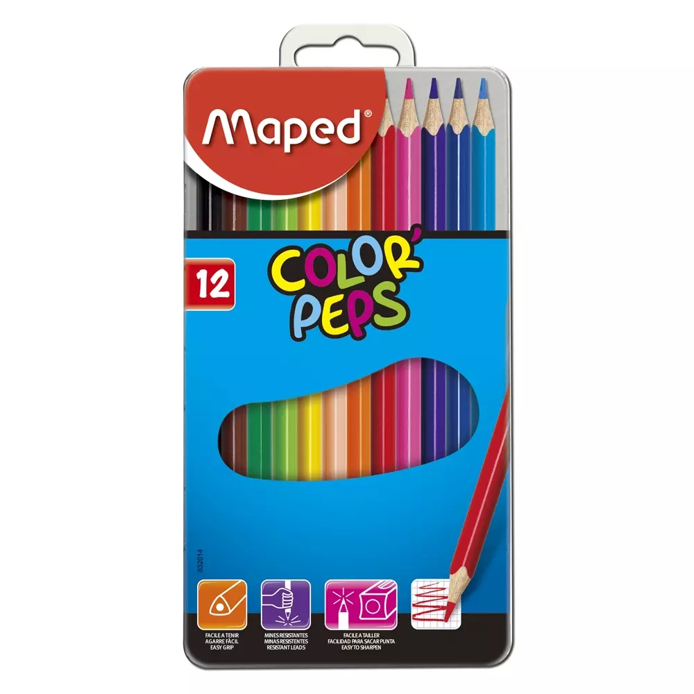 MAPED drvene bojice Metal 1/12