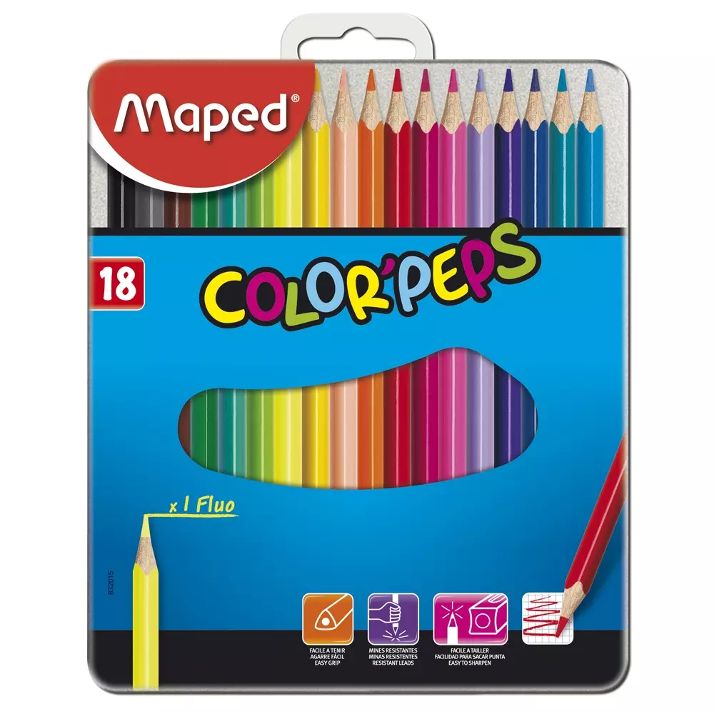 MAPED drvene bojice Metal 1/18