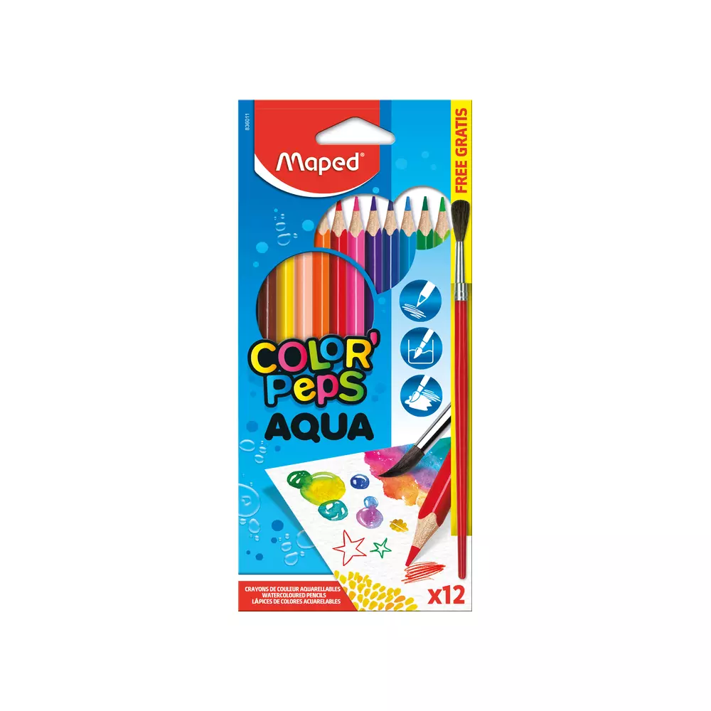 MAPED akvarel drvene bojice AQUA 1/12