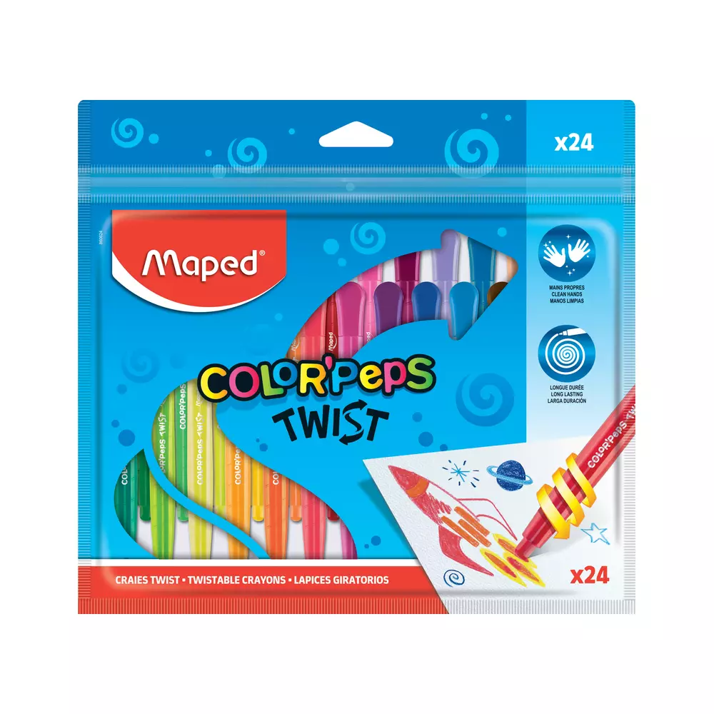 MAPED voštane pastele 1/24 TWIST