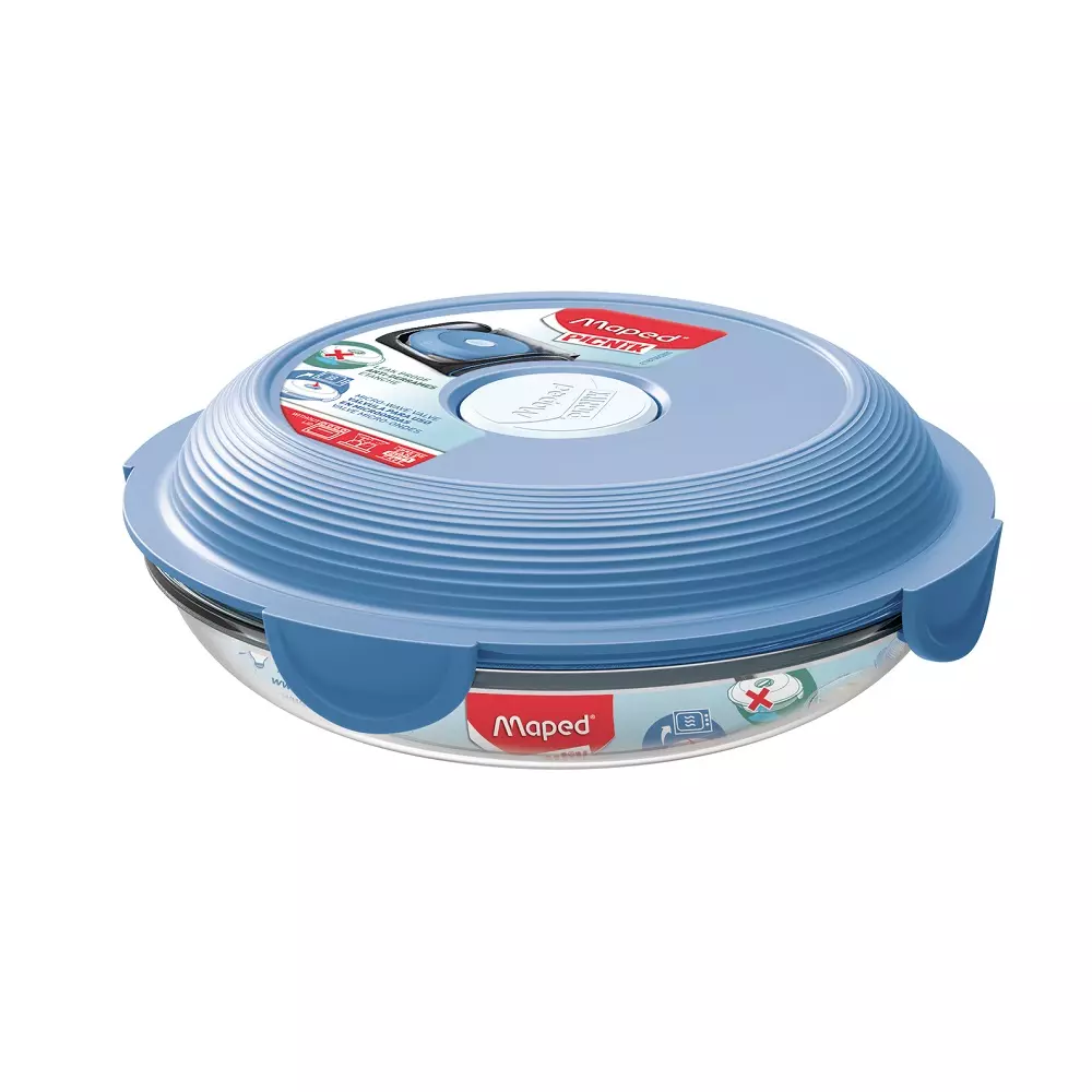 MAPED stakleni tanjir TRITAN plavi 700ml